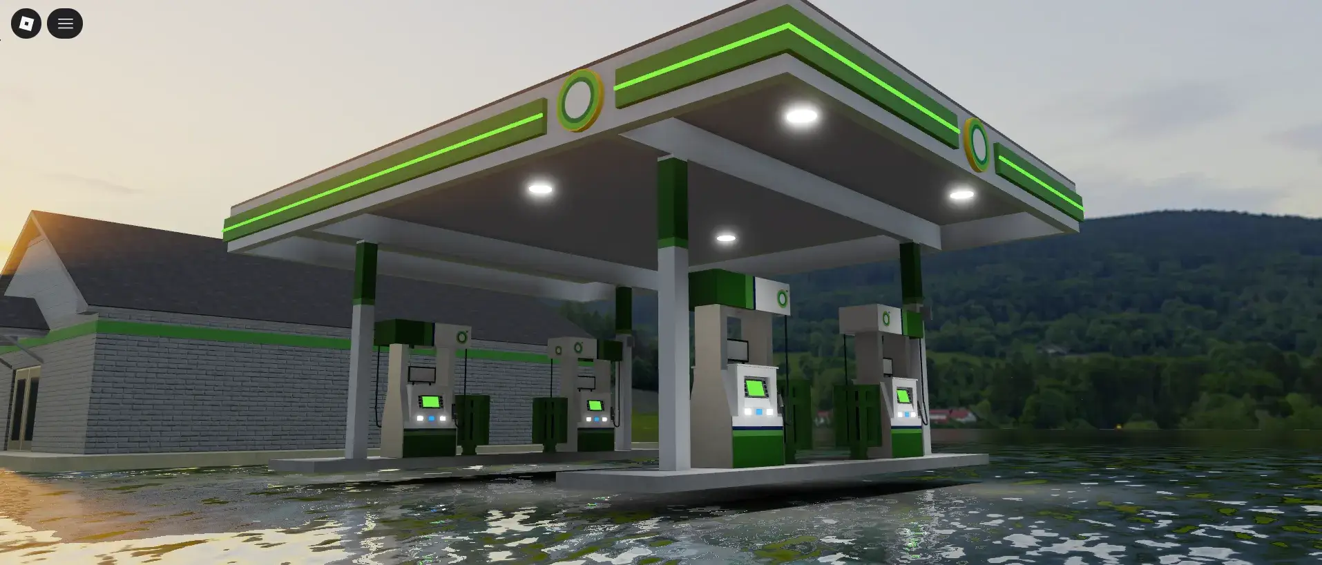 Modern Gas Station | ClearlyDev Roblox Marketplace